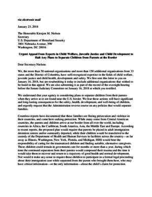 Child Welfare Sign-On Letter | Women's Refugee Commission