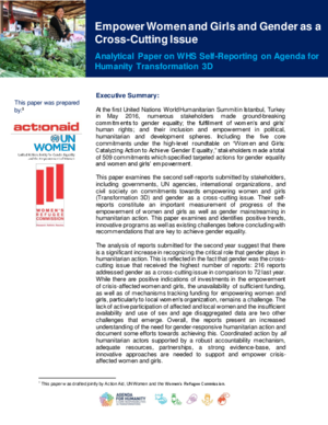 Displaced and Refugee Women and Girls at Risk: Problems and Solutions ...