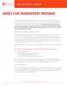 Family Case Management Program | Women's Refugee Commission