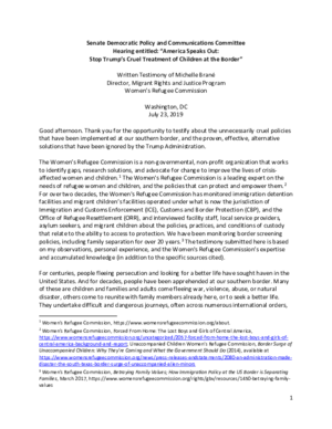 “America Speaks Out: Stop Trump’s Cruel Treatment of Children at the ...