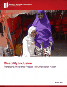 Disability Inclusion | Women's Refugee Commission