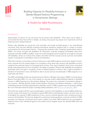 Gender-Based Violence Against Children and Youth with Disabilities ...