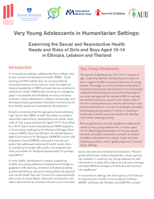 Adolescent Sexual and Reproductive Health and Rights Programs in ...