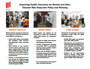 Improving Health Outcomes for Women and Girls: Disaster Risk Reduction ...