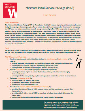 Minimum Initial Service Package 2006 Fact Sheet | Women's Refugee ...