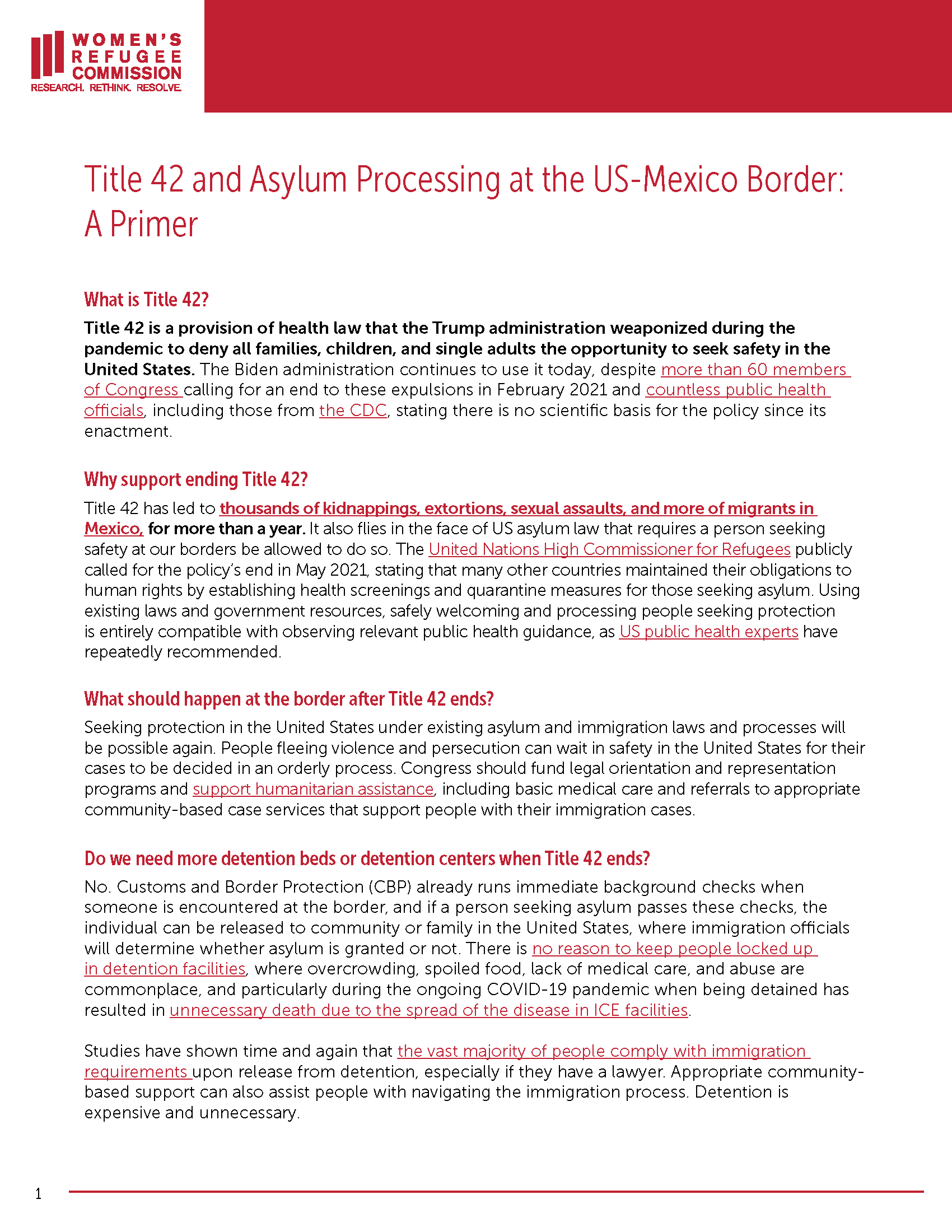 Title 42 and Asylum Processing at the US-Mexico Border: A Primer ...
