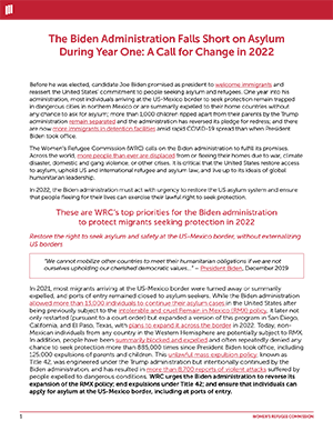 Betraying Family Values | Women's Refugee Commission