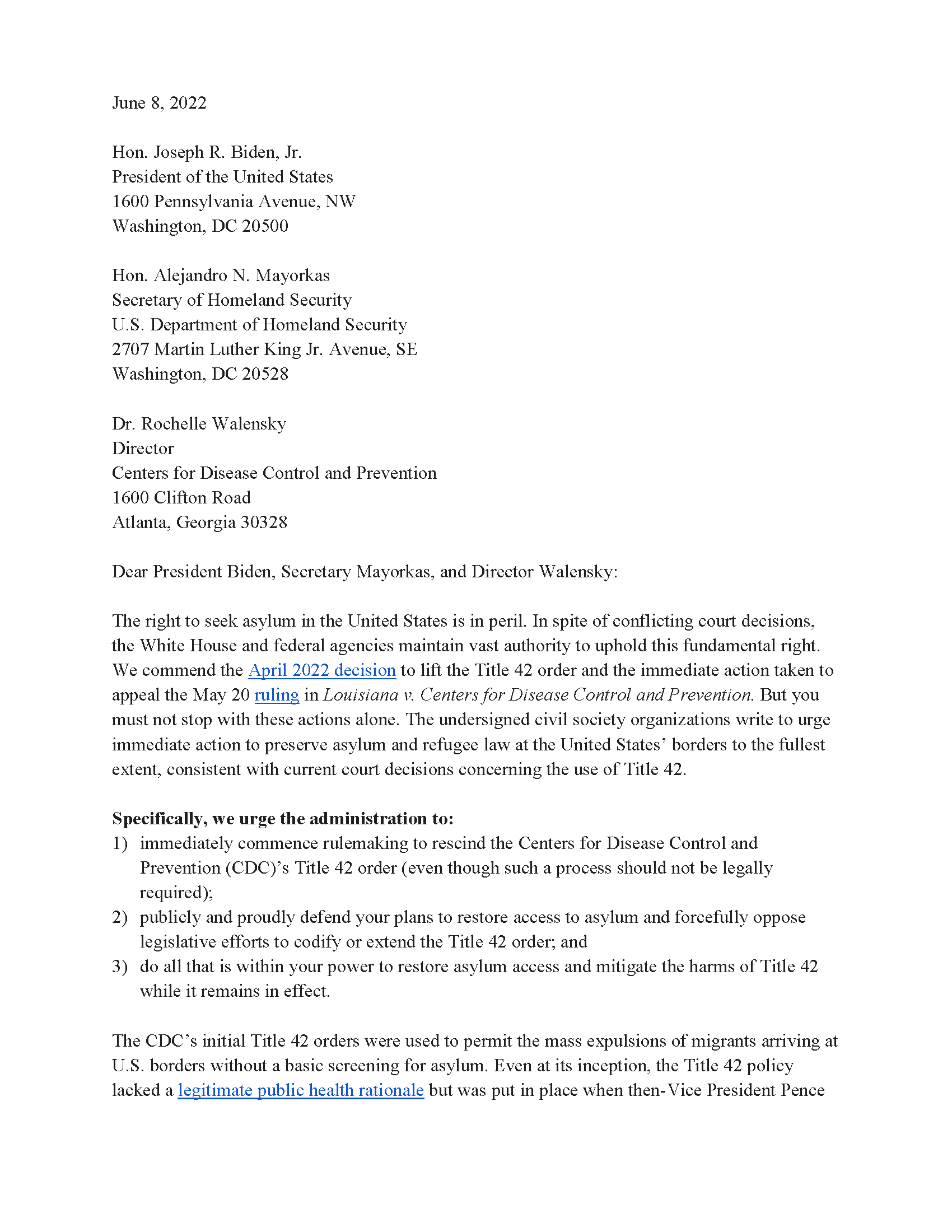 Asylum, Legal, and Human Rights | Women's Refugee Commission