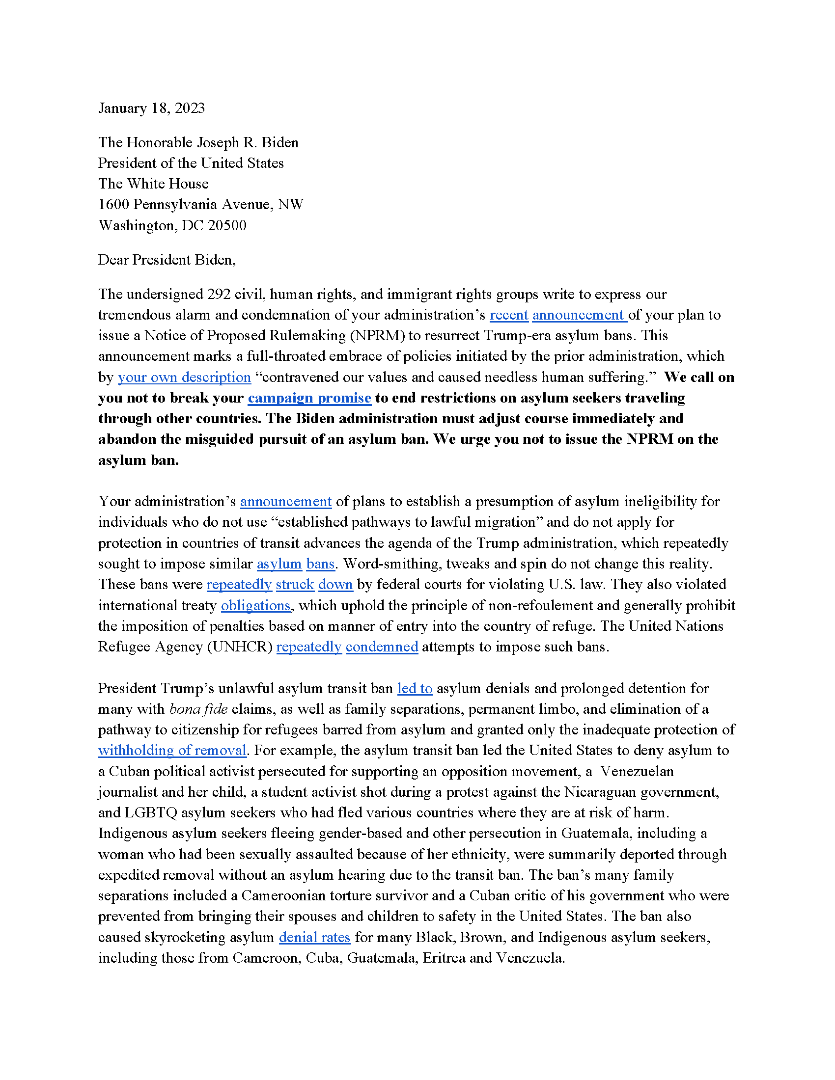 Guiding principles for a regional framework on migration and protection ...